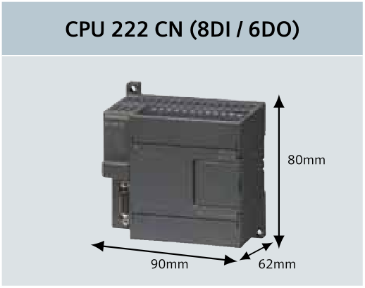 西门子 CPU 222 CN, 8DI/6DO RELAY,AC/DC/Rly 模块 - 上海赞国自动化科技有限公司